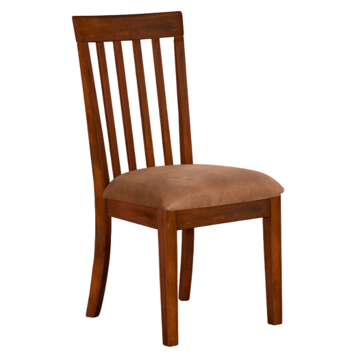Get Santa Fe Cushioned Slatback Dining Chair Set for Comfort – LOOMLAN