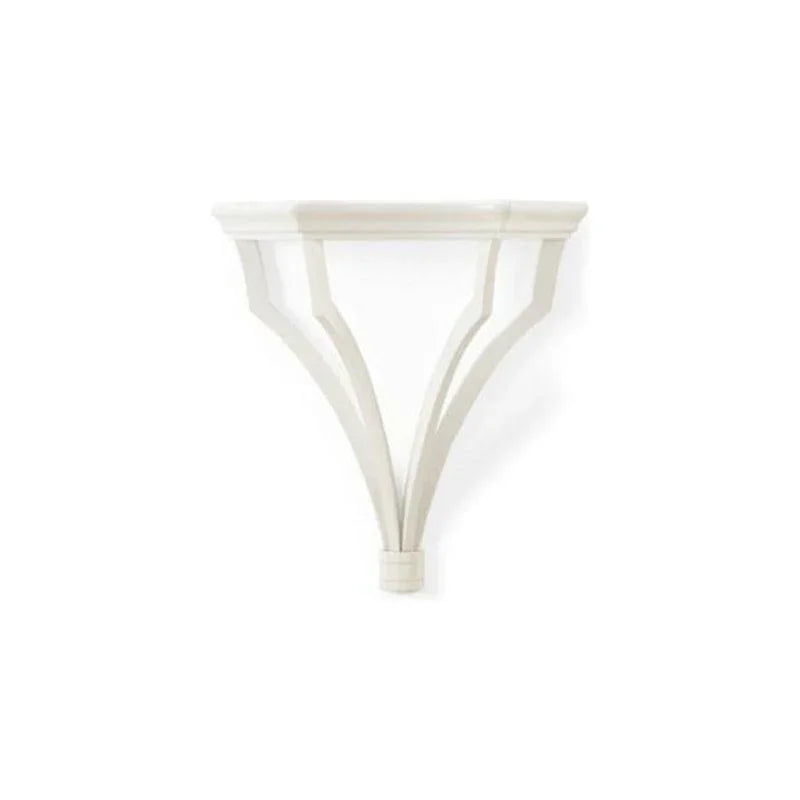 Sheraton Wooden White Wall Bracket - LOOMLAN