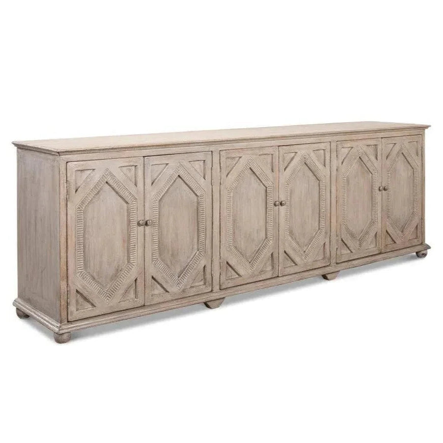 Six Diamonds Sideboard French Grey - LOOMLAN