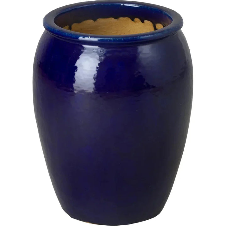 Tall Round Ceramic Planter - LOOMLAN