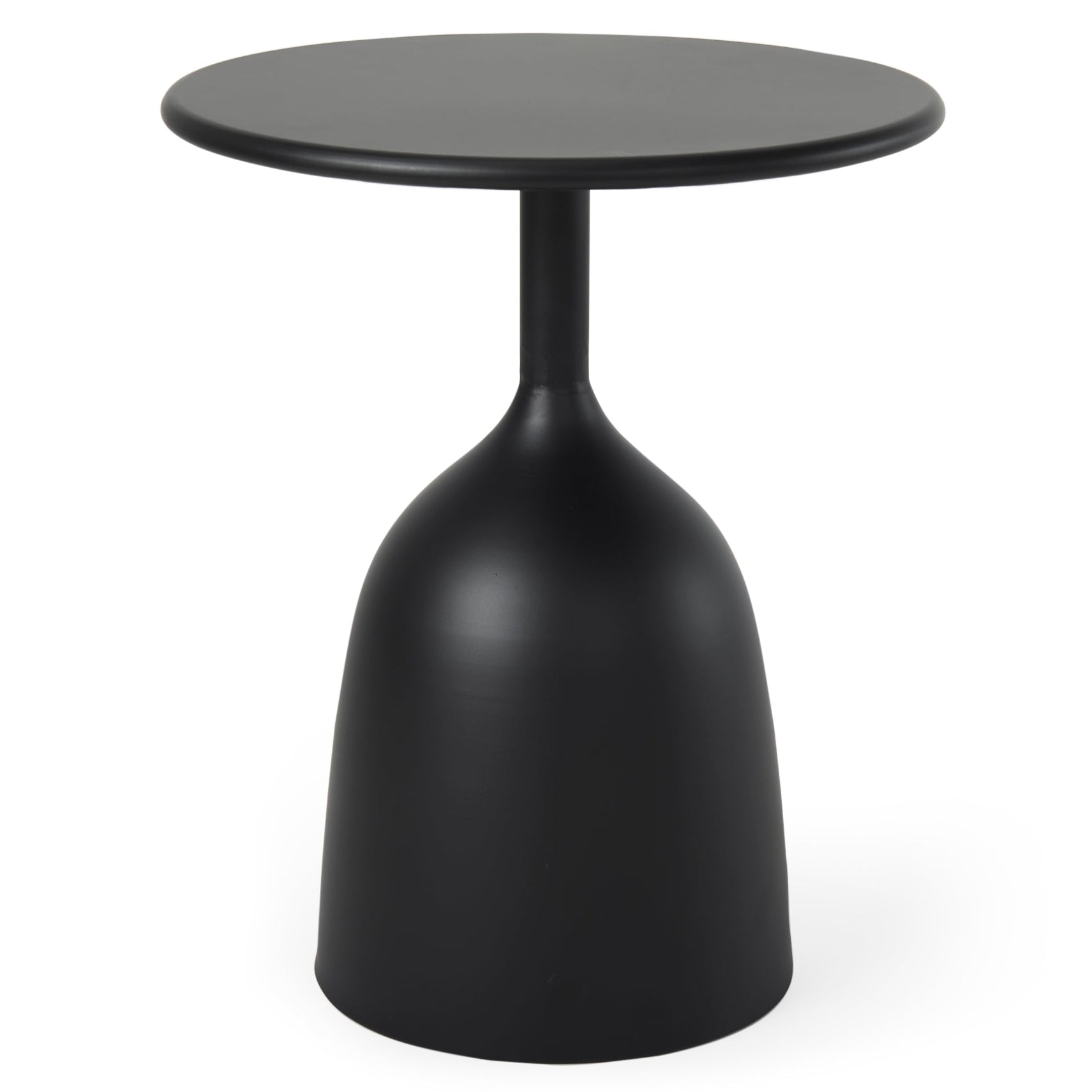 Get Talulla Matte Black Metal Table With Sleek Modern Design – LOOMLAN