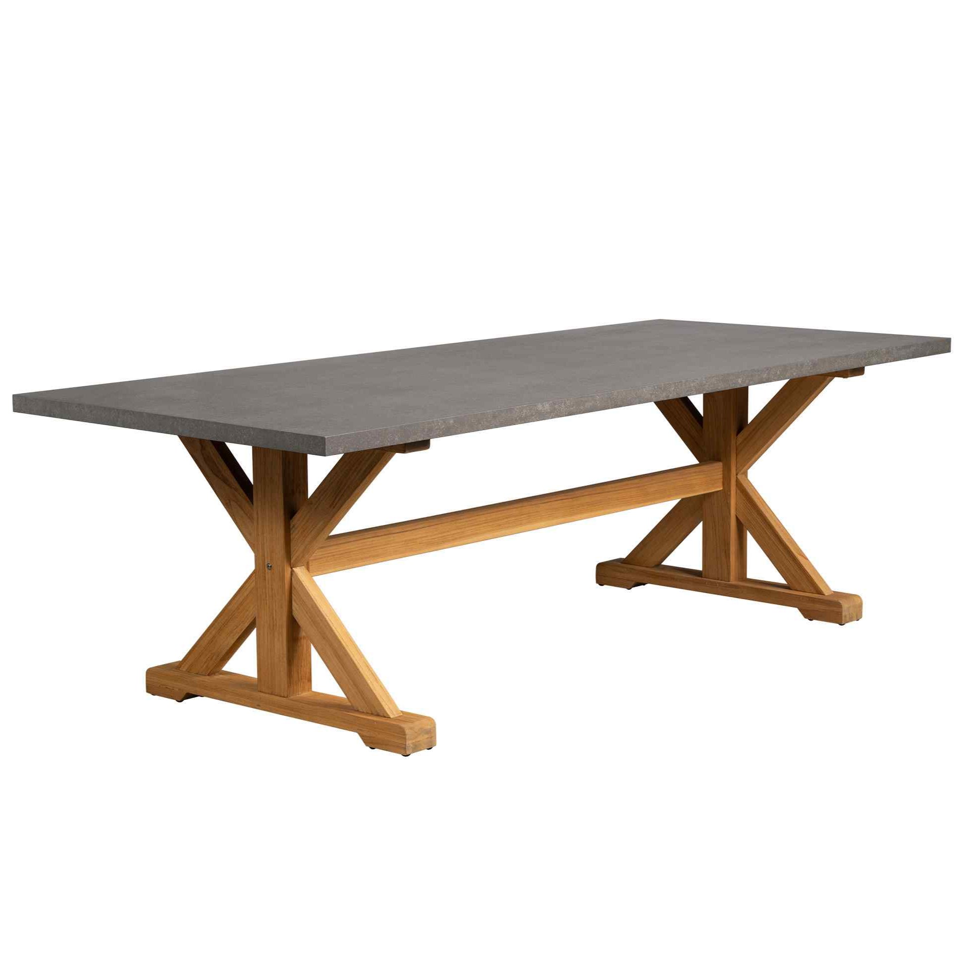 Teak Ceramic Top Outdoor Dining Table | LOOMLAN