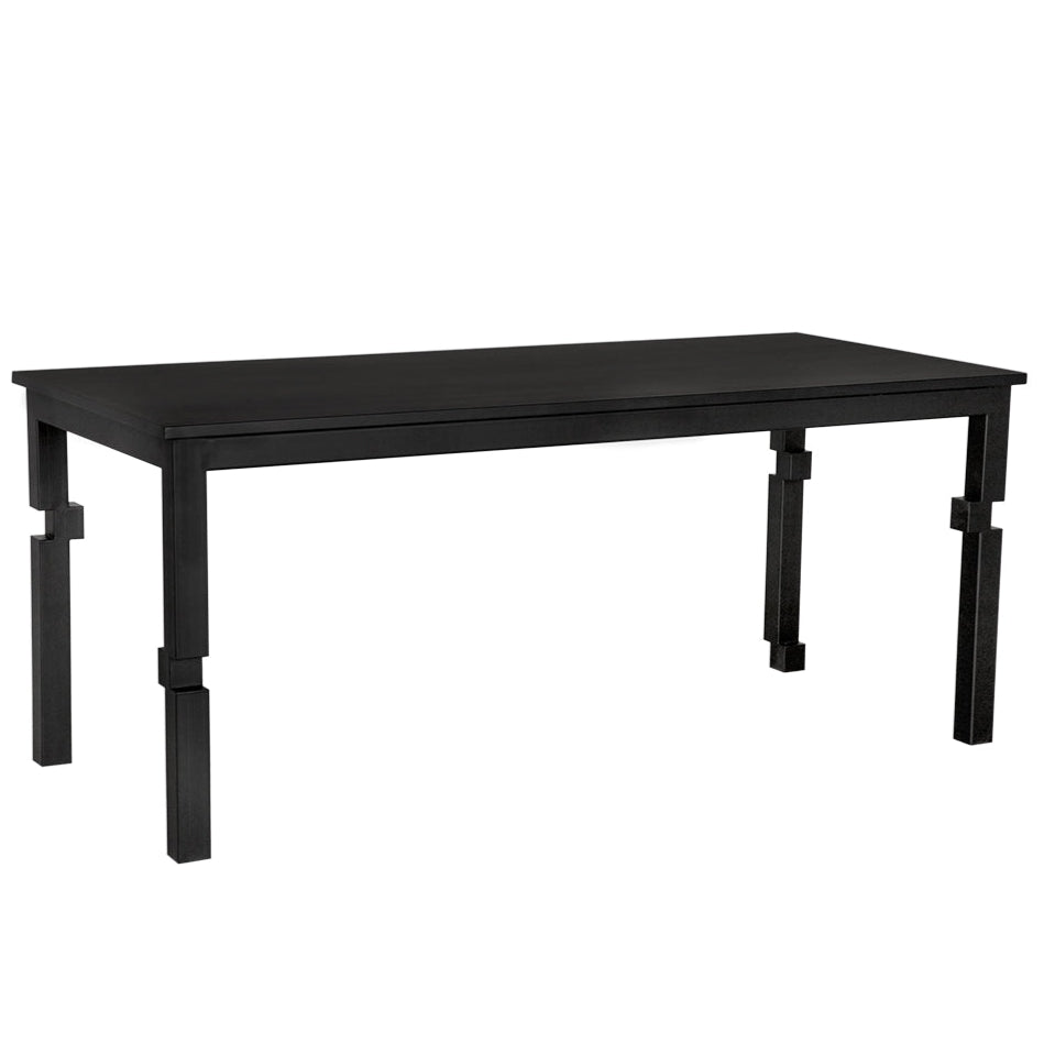 Get Tetris Table Matte Black Modern Geometric Design – LOOMLAN