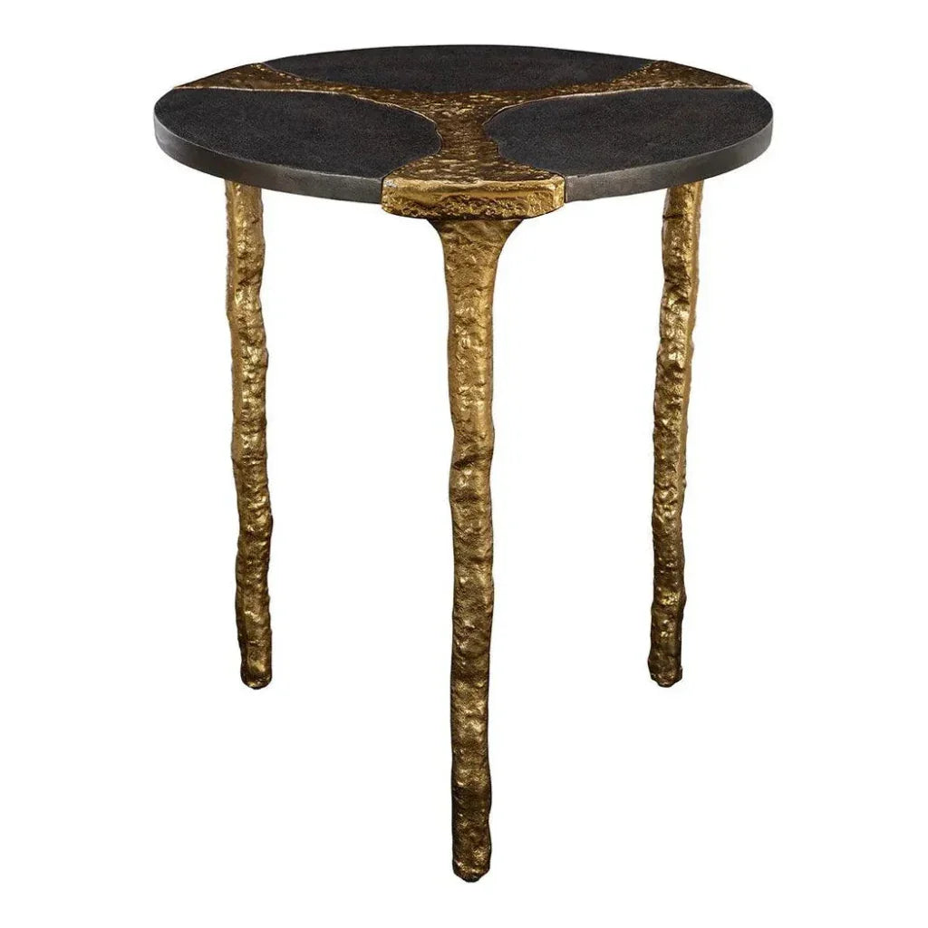 Thompson Aluminum Round End Table - LOOMLAN