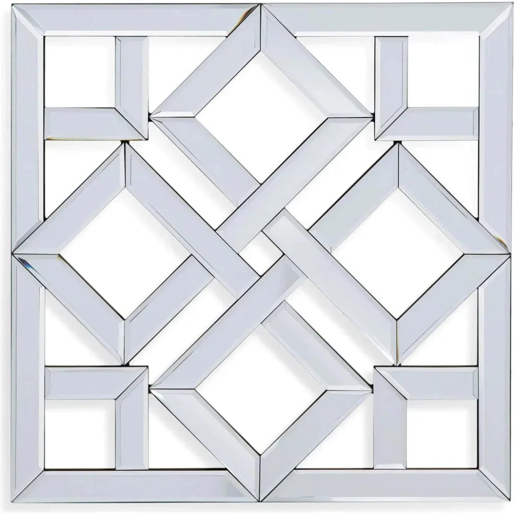 Vida Wood Silver Wall Mirror - LOOMLAN