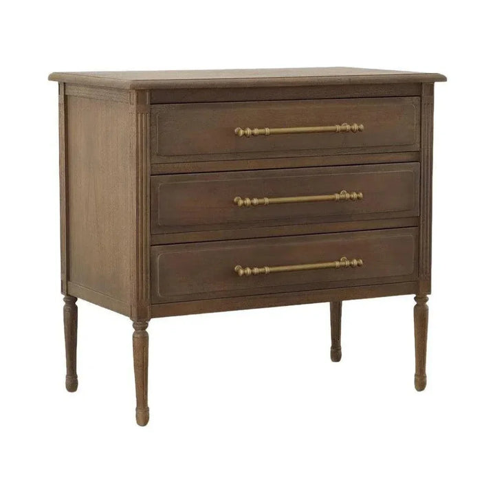 Vienna Wood Brown Chest - LOOMLAN