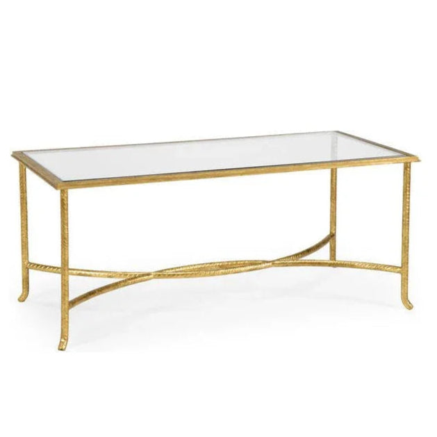 Watson Glass Top Rectangular Coffee Table - LOOMLAN