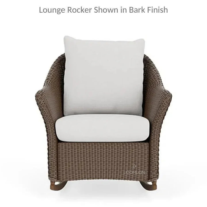Weekend Retreat 3 Piece Wicker Loveseat & Rocker Set - LOOMLAN