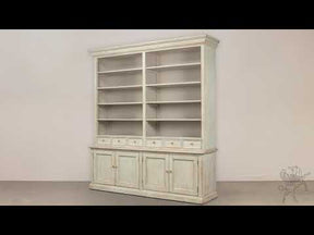 Angelique Bookcase With Cabinets and Drawers - LOOMLAN